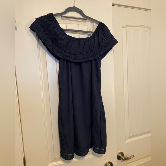 Wilfred | Dresses | Off The Shoulder Wilfred Dress In Navy Size Xs ...